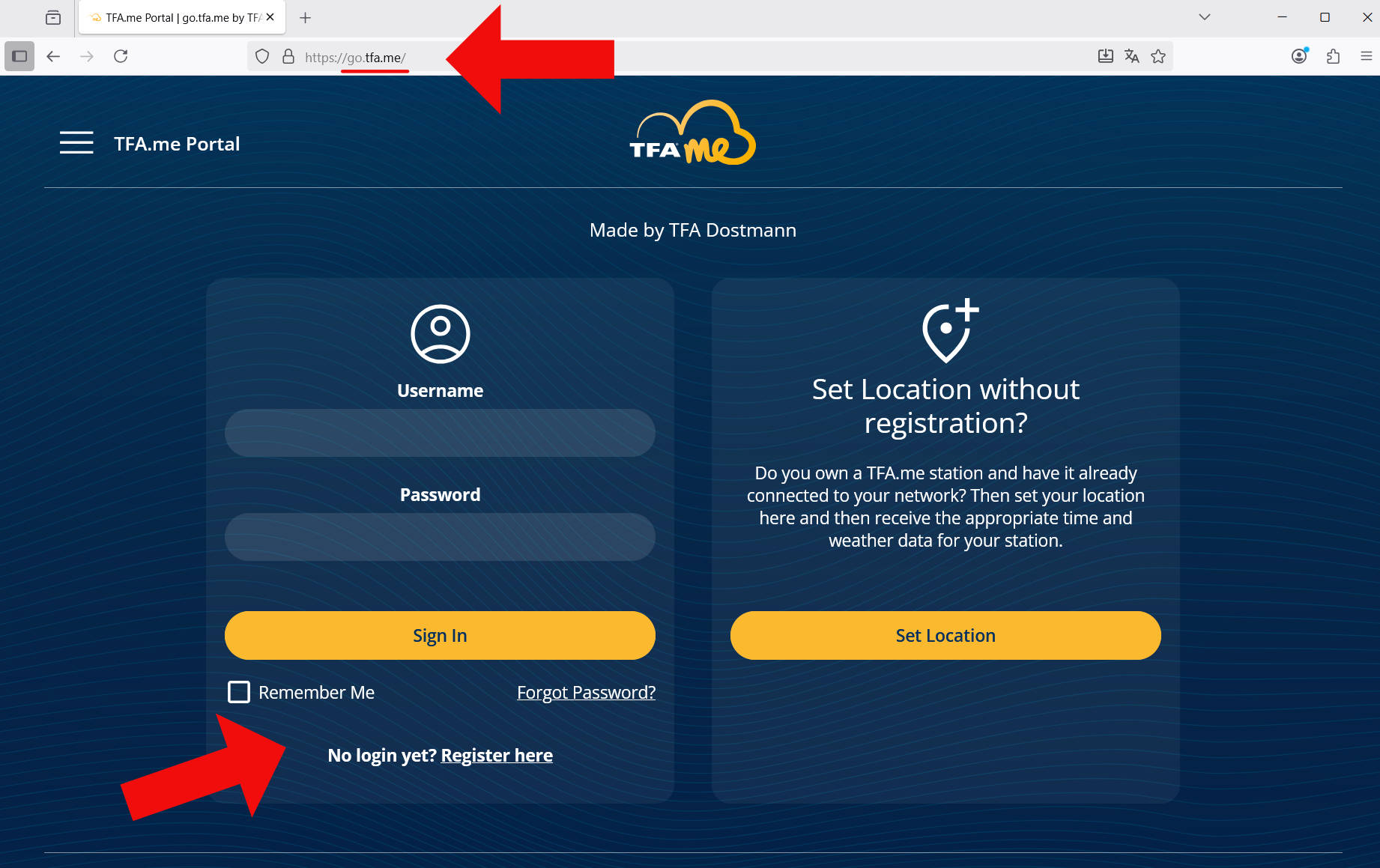 TFA.me Portal | go.tfa.me by TFA Dostmann